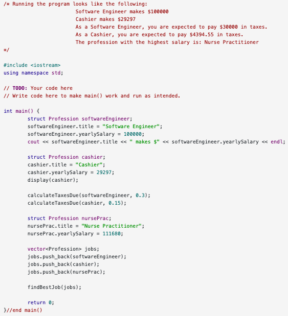Solved Program in intro to C++ for the two example problems | Chegg.com