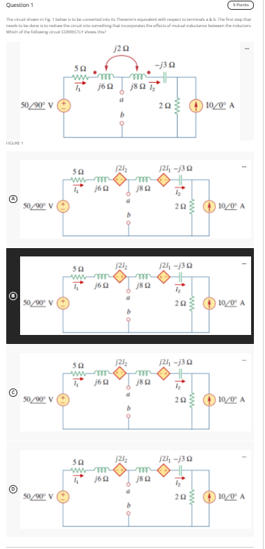 Solved Question 1 Pints The circut showing 1 below is to be | Chegg.com