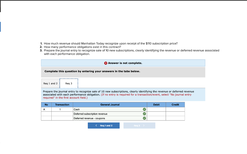 Solved Problem 6-2 (Algo) Performance obligations; | Chegg.com