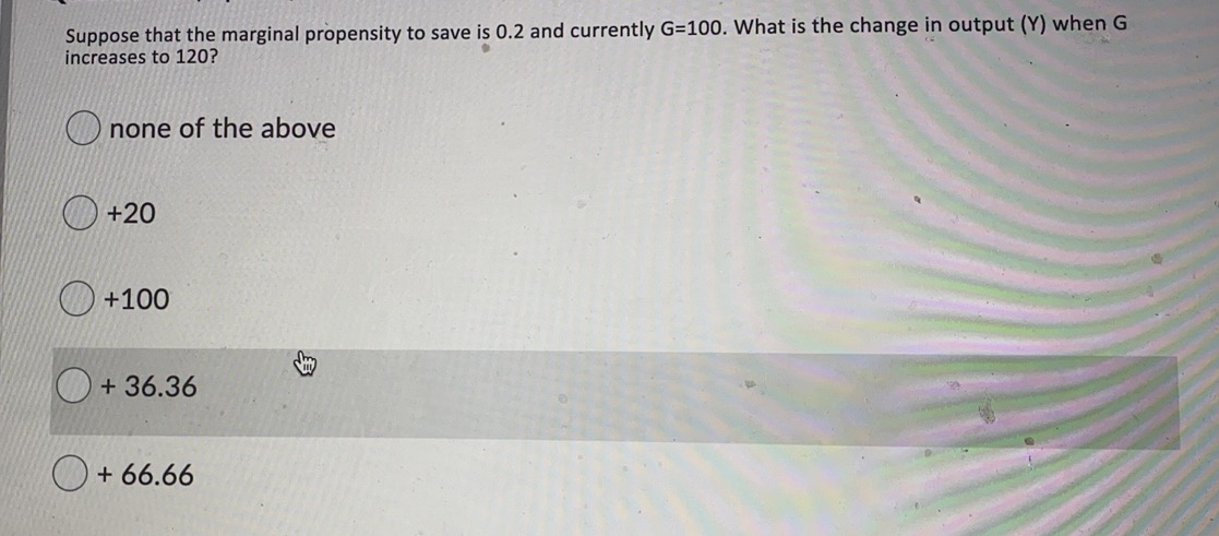 Solved Suppose that the marginal propensity to save is 0.2 | Chegg.com