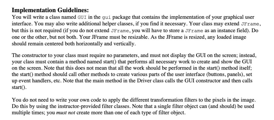 Solved Implementation Guidelines You Will Write A Class 