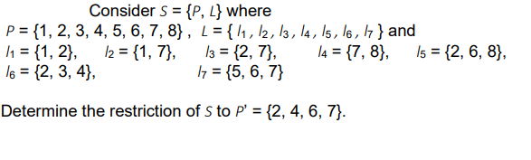 Solved Consider \\( S=\\{P, L\\} \\) where \\[ | Chegg.com