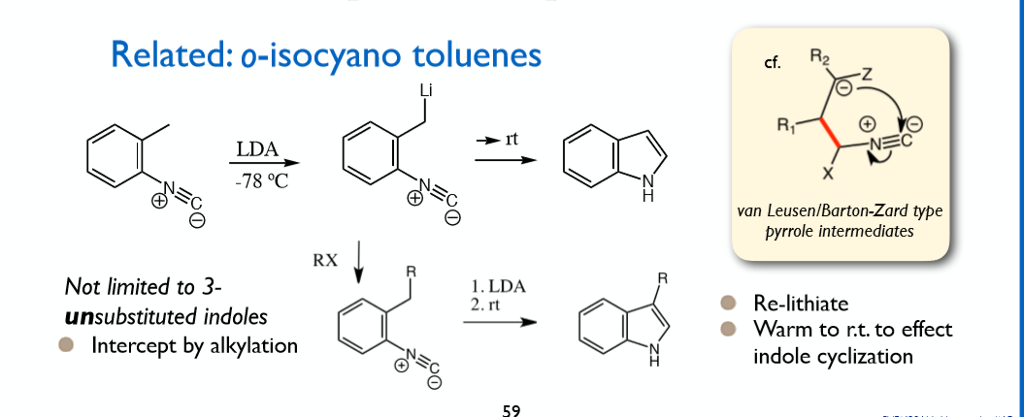 Solved Related: o-isocyano toluenes cf R 2 Li LDA NEC 78 °C | Chegg.com