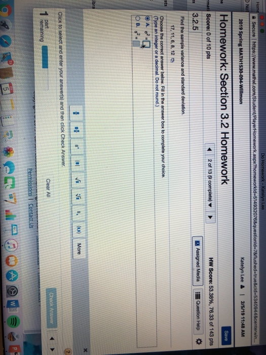 Solved Homework: Section 3.2 Homework HW Score: 53.38%, | Chegg.com Solved Homework: Section 3.2 Homework HW Score: 53.38%, | Chegg.com