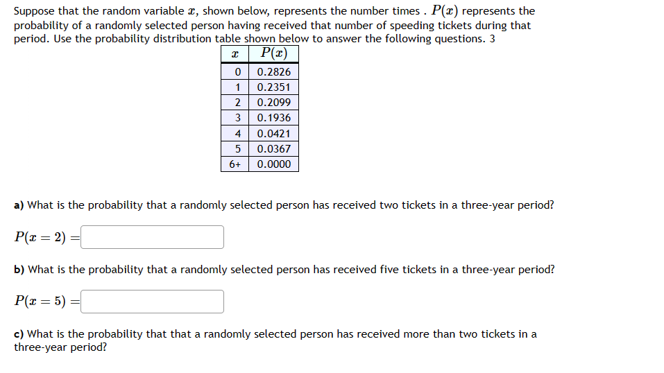 Solved Suppose that the random variable x, ﻿shown below, | Chegg.com