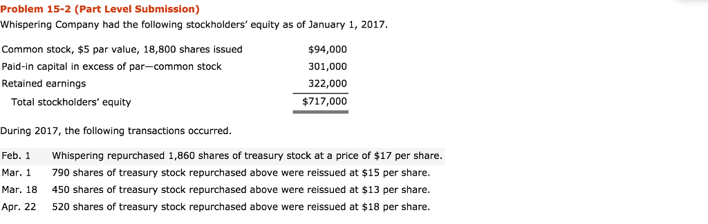 Solved Problem 15-2 (Part Level Submission) Whispering | Chegg.com
