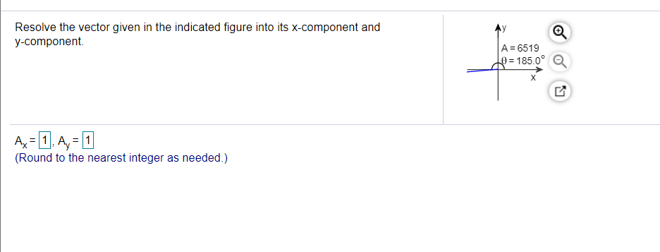Solved Resolve the vector given in the indicated figure into | Chegg.com