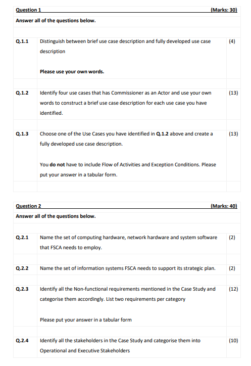 Solved Case Study All questions in this assignment relate to | Chegg.com