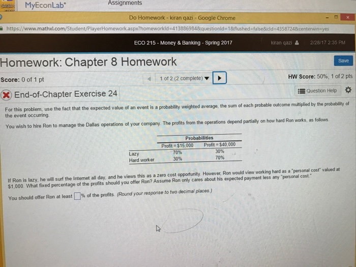 Solved Assignments MyEconLab Do Homework kiran qazi Google | Chegg.com
