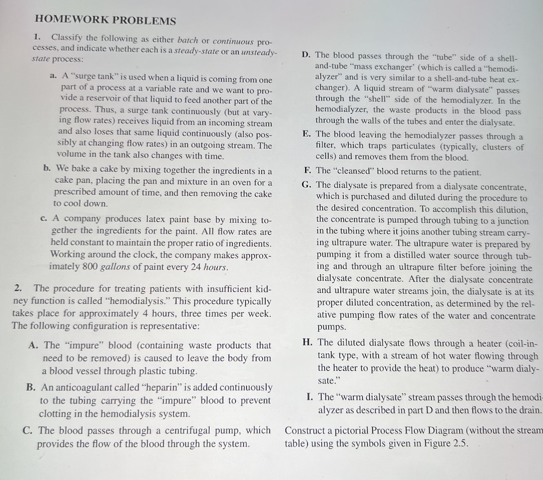 Solved HOMEWORK PROBLEMS 1. Classify the following as either | Chegg.com