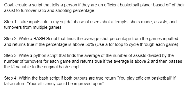 Solved Goal: create a script that tells a person if they are | Chegg.com