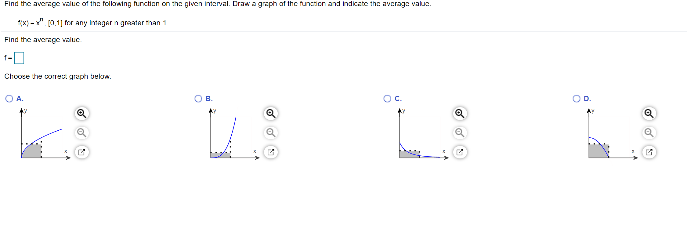 Solved Find the average value of the following function on | Chegg.com