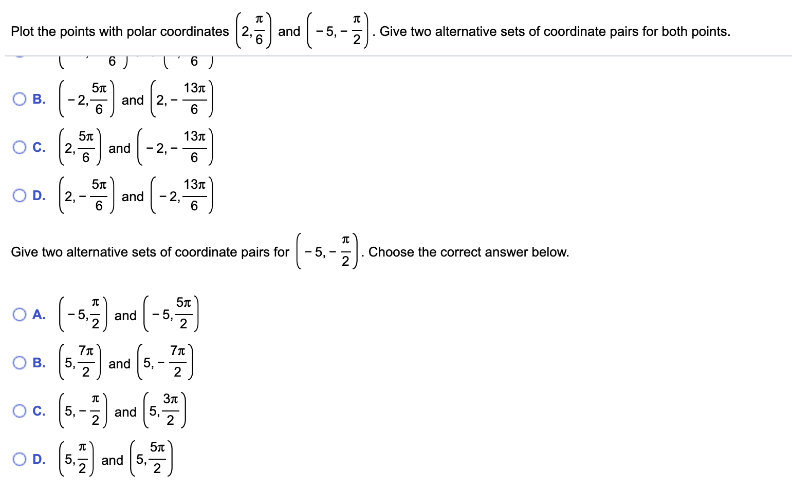 solved-plot-the-points-with-polar-coordinates-2-2-3-and-chegg