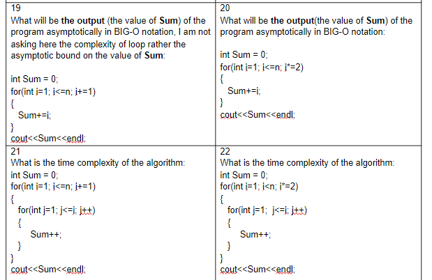 Solved Make table to show dry-run for each loop. It is | Chegg.com