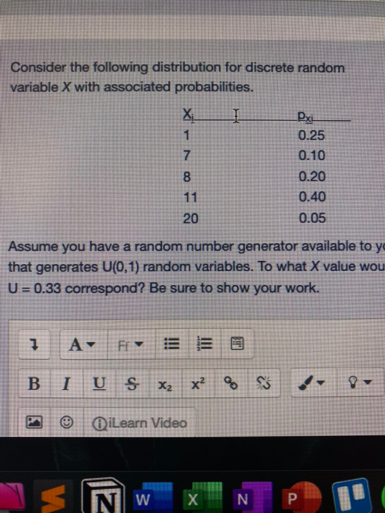 Solved Consider the following distribution for discrete | Chegg.com
