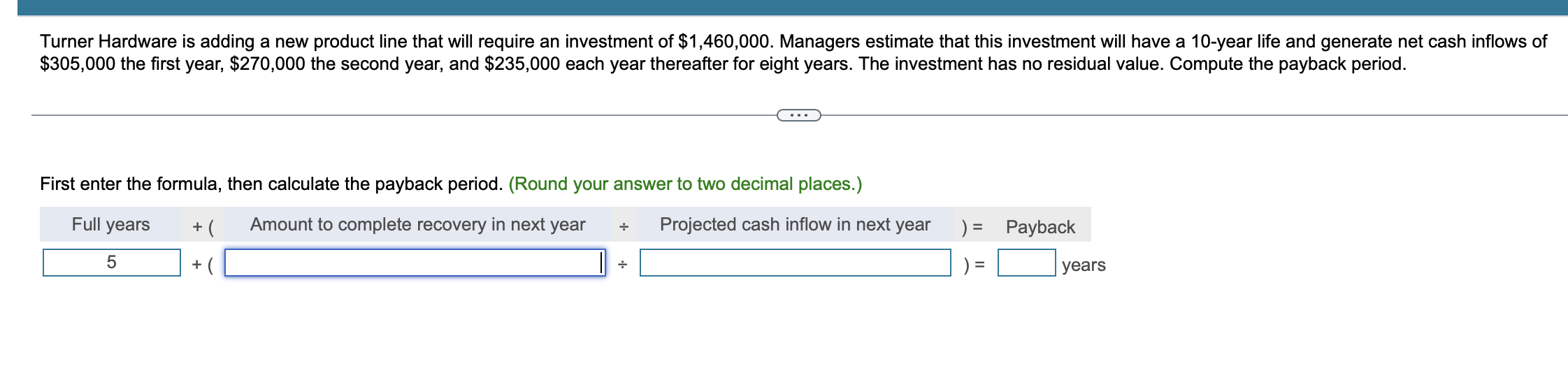 Solved Turner Hardware is adding a new product line that | Chegg.com