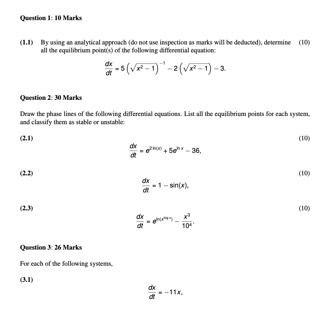Solved Module - ﻿Mathenatical modelling Question 1: 10 | Chegg.com