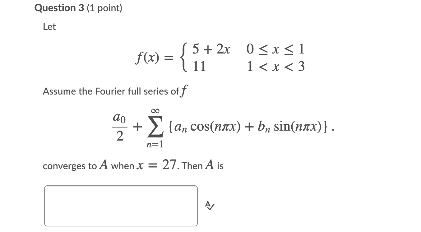 Solved Question 1 (1 point) Assume Cn, n = 0, 1, 2, .. are | Chegg.com