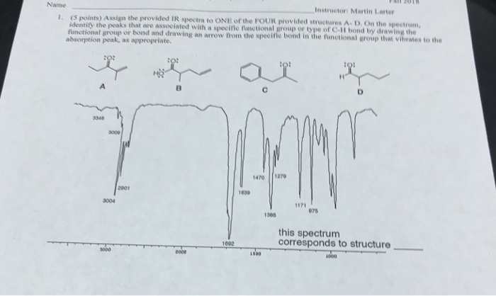 Solved Instructor: Martin Larter 1. (S points) Assign the | Chegg.com