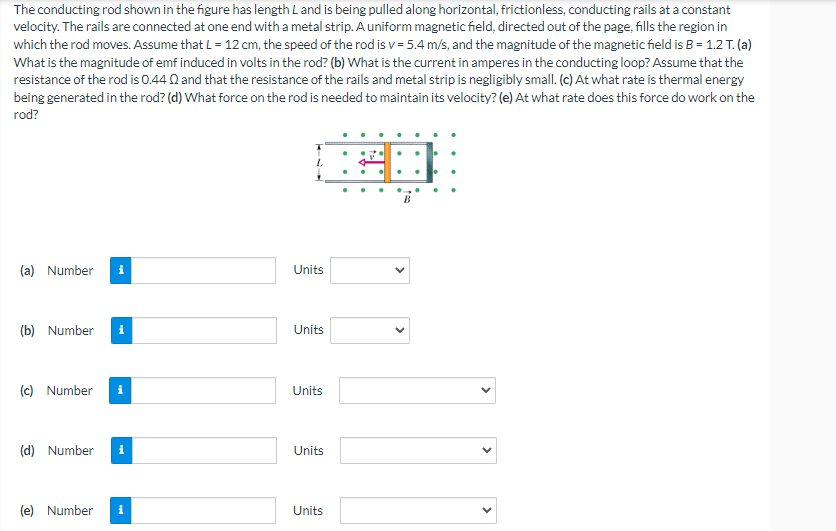 Solved The conducting rod shown in the figure has length L | Chegg.com