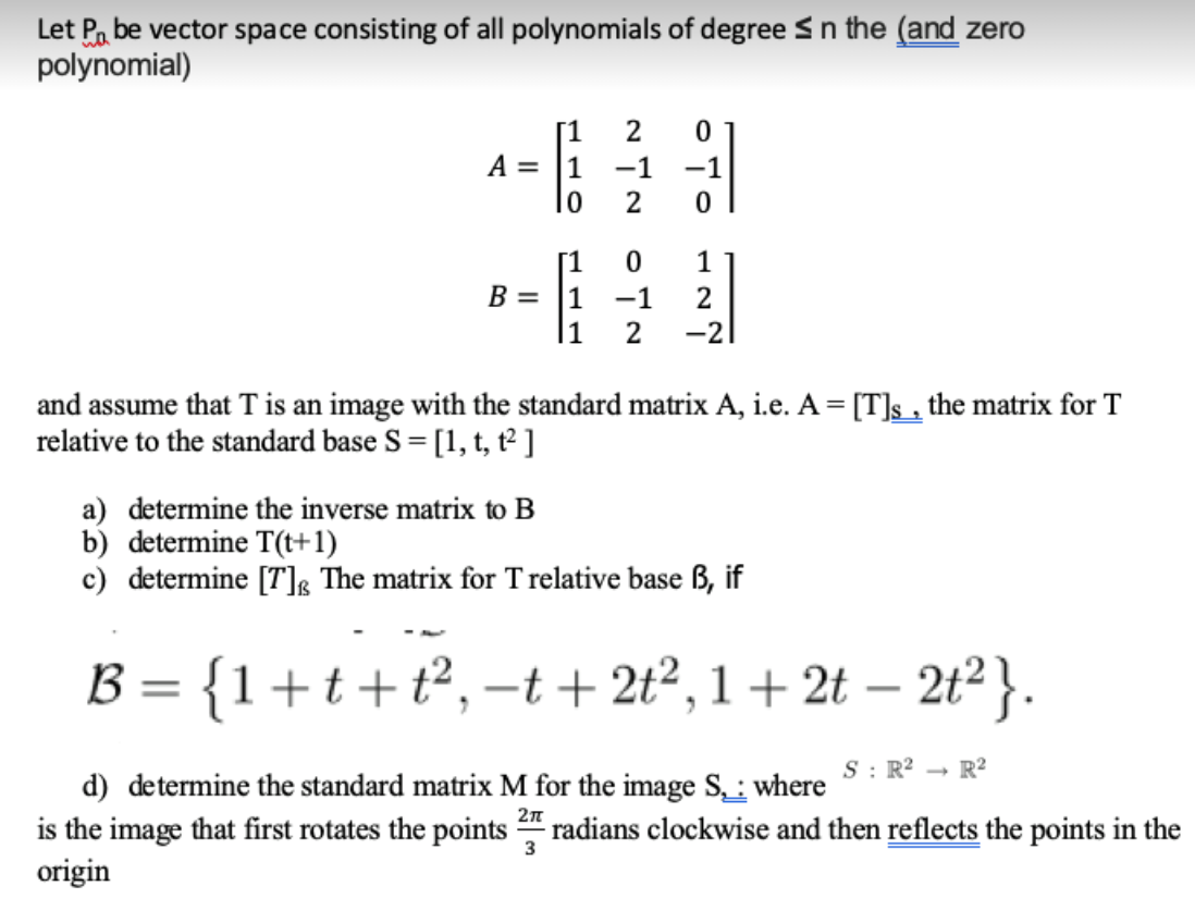 Solved Let Po be vector space consisting of all polynomials | Chegg.com