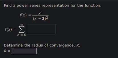 Solved Find a power series representation for the | Chegg.com