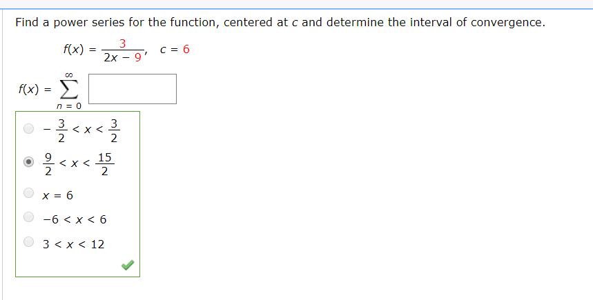 Solved Find a power series for the function, centered at c | Chegg.com