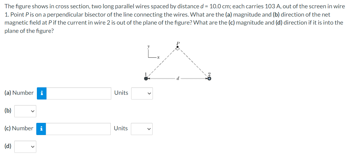 Solved The Figure Shows In Cross Section Two Long Parallel