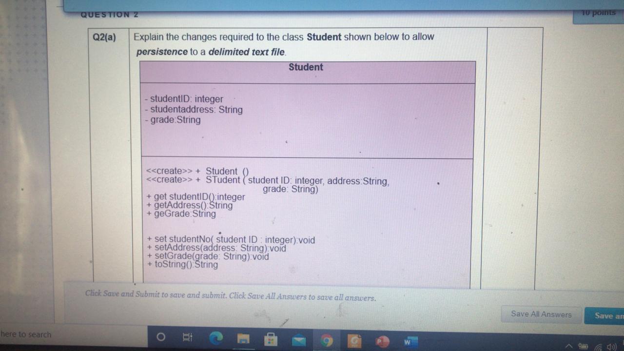 Solved QUESTION 2 10 points Q2(a) Explain the changes | Chegg.com