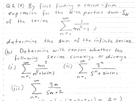 Solved Q 2 (a) By first finding a closed - form expression | Chegg.com