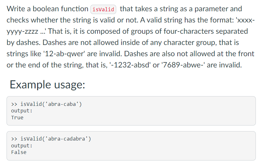 Solved Write A Boolean Function That Takes A String As A Chegg