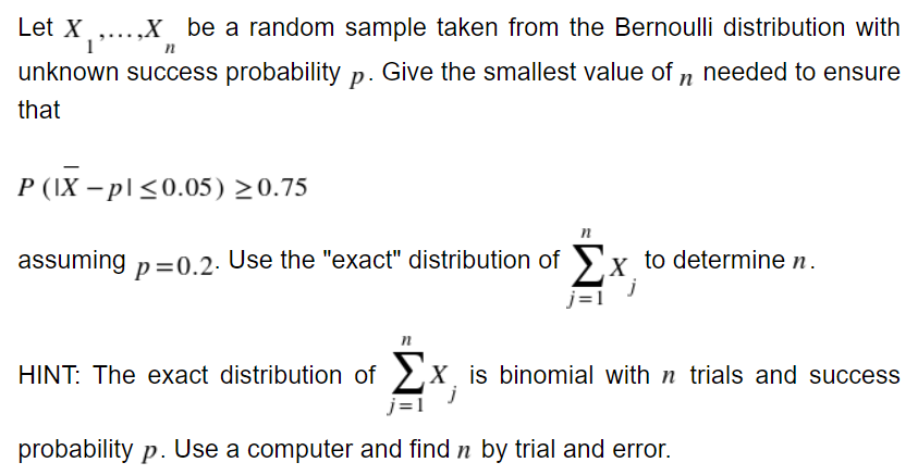 Solved Let X1,…,Xn be a random sample taken from the | Chegg.com