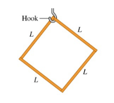Solved by an EXPERT A square object of mass m is constructed of four | Chegg.com