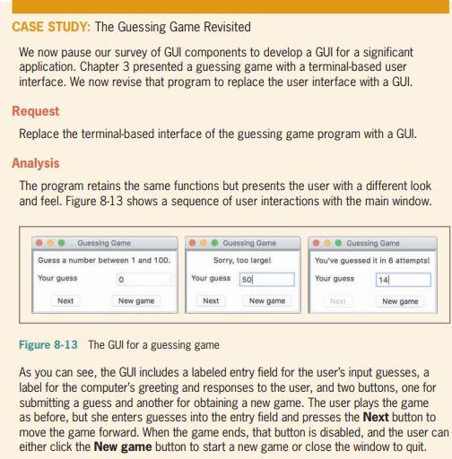 Solved CASE STUDY: The Guessing Game Revisited We now pause | Chegg.com