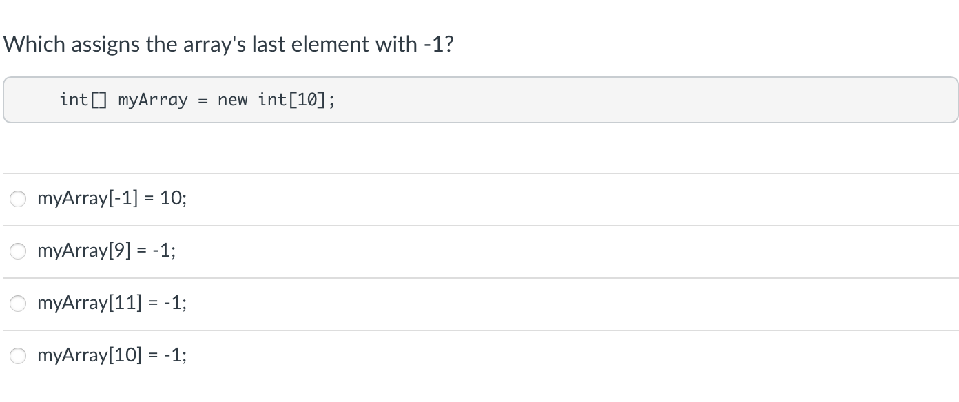 Solved Which XXX / YYY declare an array having SIZE elements | Chegg.com