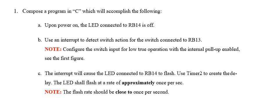 This part - Flashing a LED using timer2 and an | Chegg.com