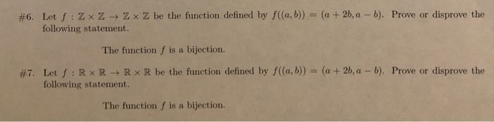 Solved Let f : Z x Z-+ Z x Z be the function defined by | Chegg.com Solved Let f : Z x Z-+ Z x Z be the function defined by | Chegg.com