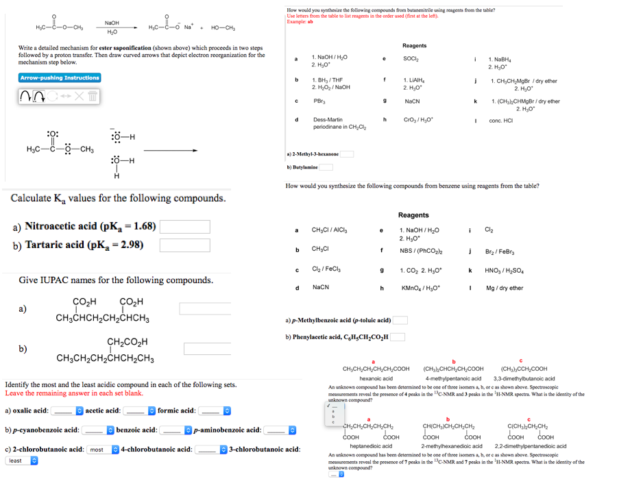 Solved How would you synthesize the following compounds from | Chegg.com