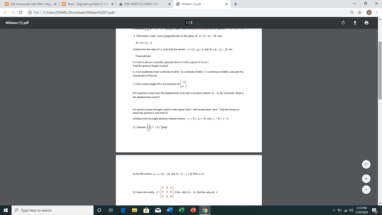 Solved C Get Homework Help With Chegg X C Topic - | Chegg.com