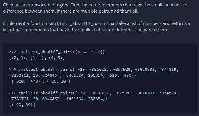Solved Given a list of unsorted integers. Find the pair of | Chegg.com