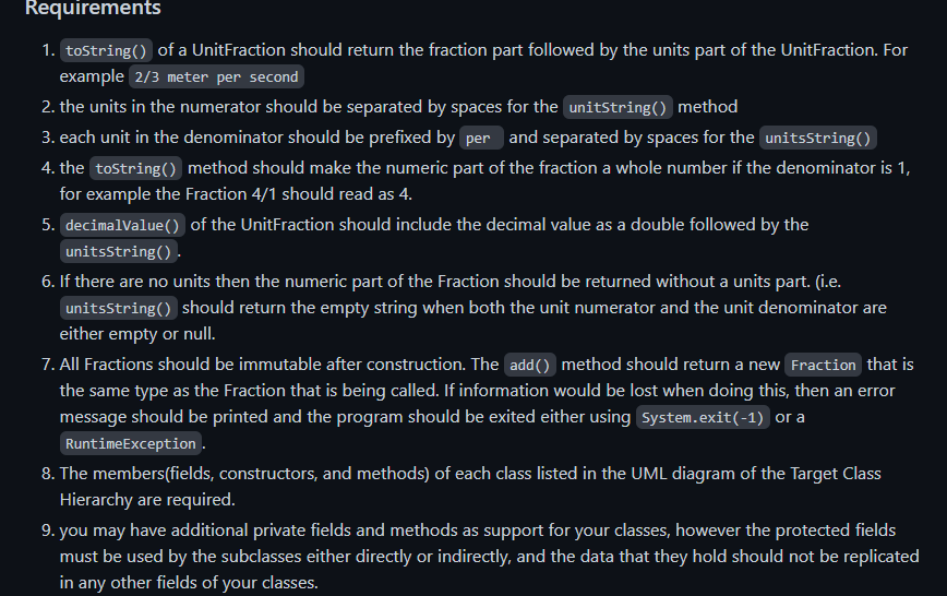 Solved Starting with a Fraction class that is capable of | Chegg.com