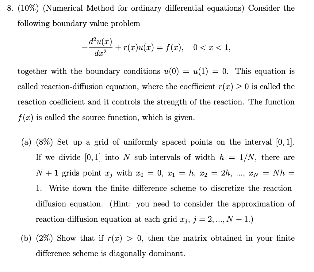 8 10 Numerical Method For Ordinary Differential