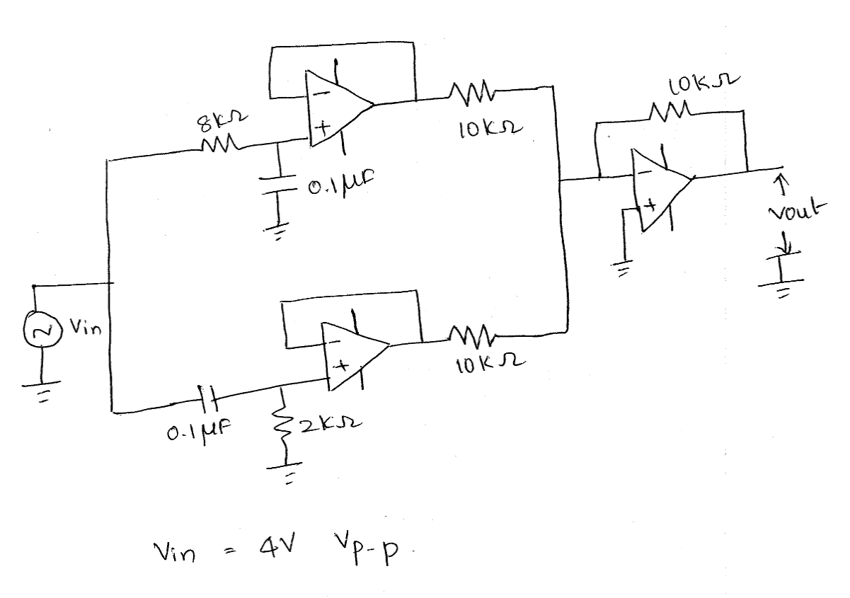 Solved 2. Build the notch / band reject filter using op Amps | Chegg.com