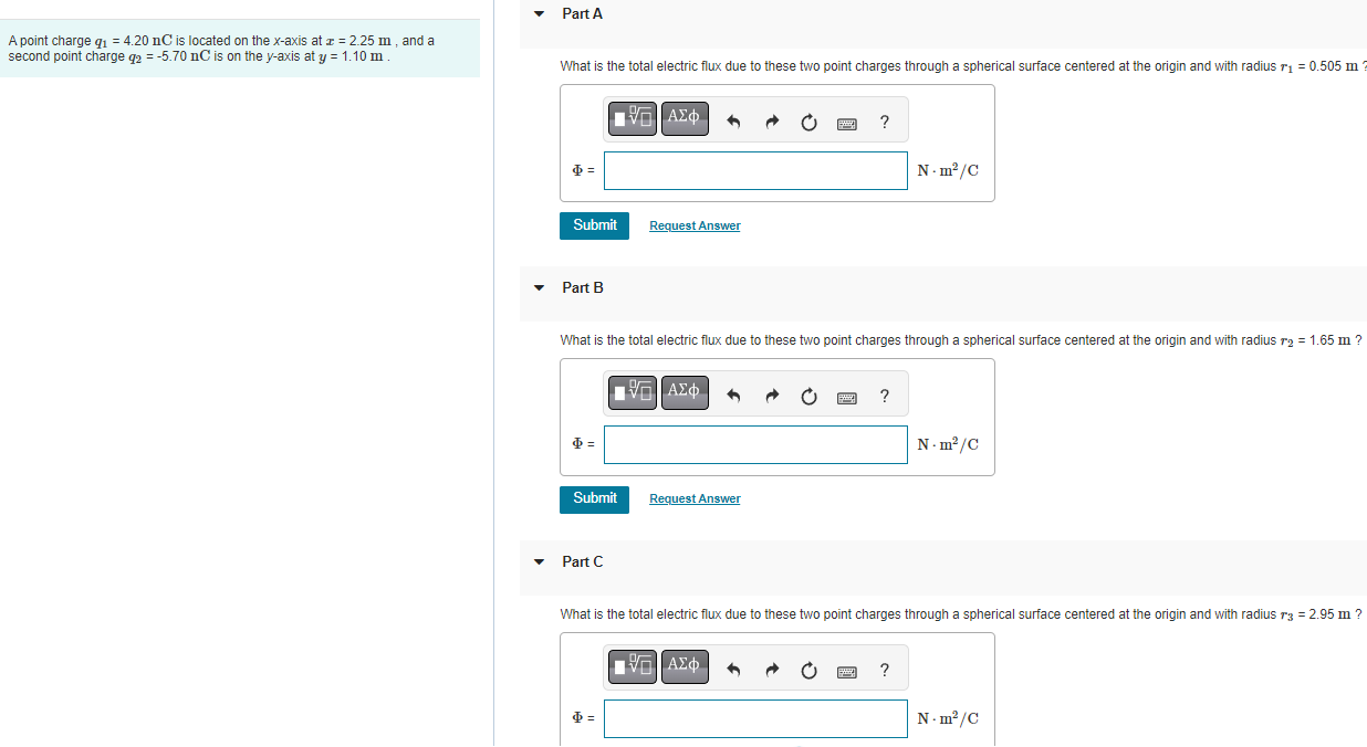 Solved A point charge q1=4.20nC is located on the x-axis at | Chegg.com