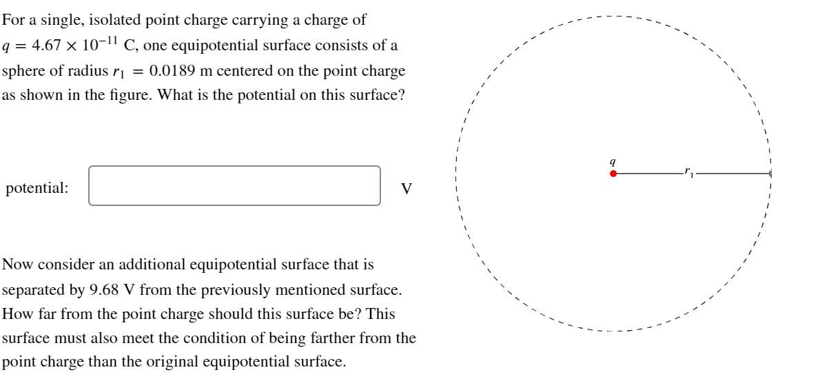 Solved For a single, isolated point charge carrying a charge | Chegg.com