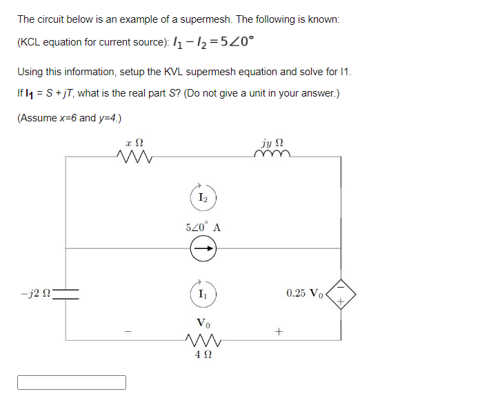 Solved The circuit below is an example of a supermesh. The | Chegg.com