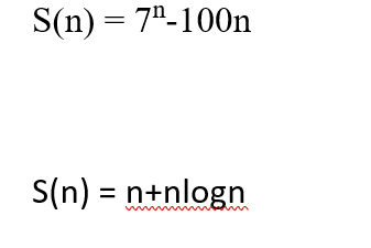 Solved What is the Big O notation of the following | Chegg.com