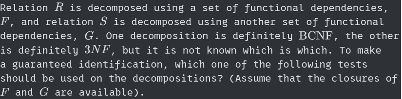 Solved Relation R is decomposed using a set of functional | Chegg.com