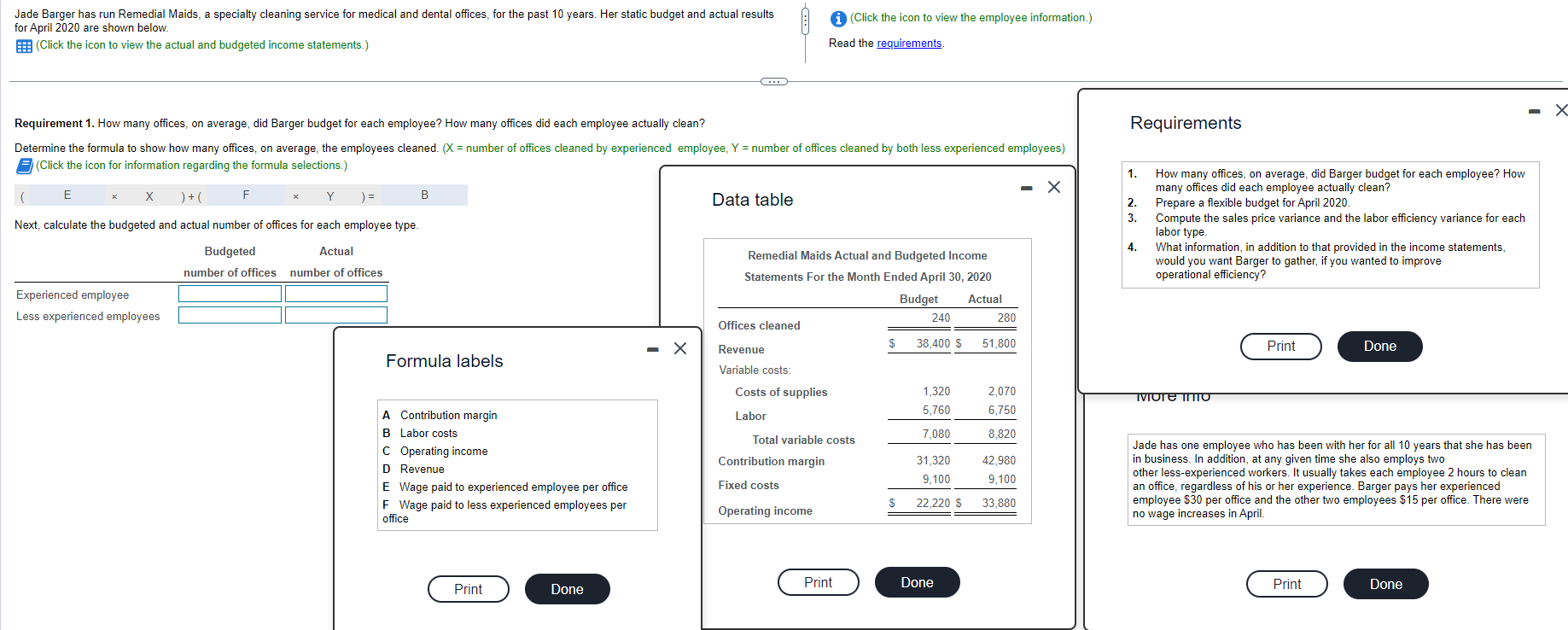 Jade Barger has run Remedial Maids, a specialty | Chegg.com