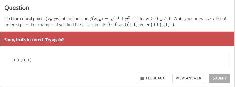 Solved Find the critical points (x0,y0) of the | Chegg.com